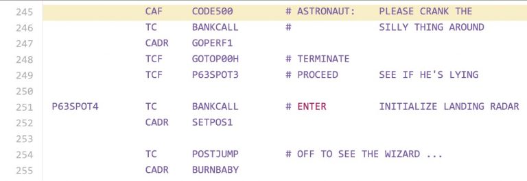 Apollo Mission Codes Looks like a 1960s time capsule
