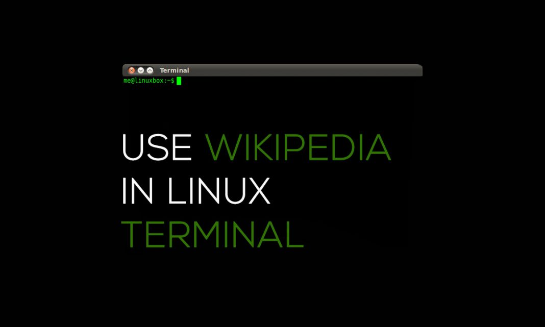 How To Search And Use Wikipedia In Linux Terminal?