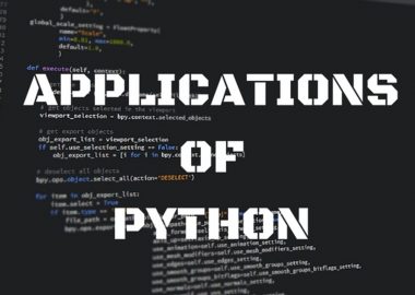 What applications do you develop with Python Programming?
