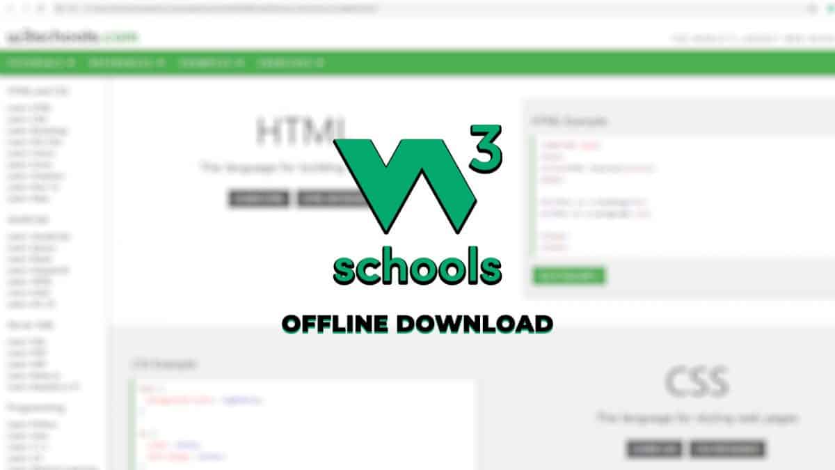Download W3Schools Offline Version in 2025 [Updated]