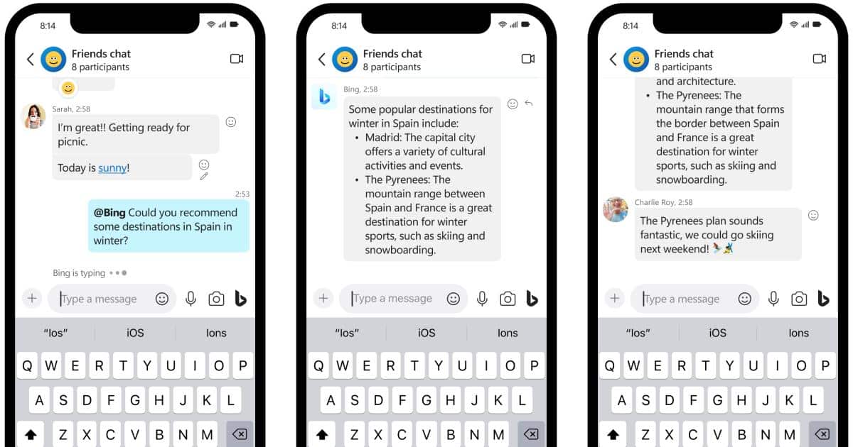 Microsoft Has Added the Bing Chatbot to Skype and Mobile Devices
